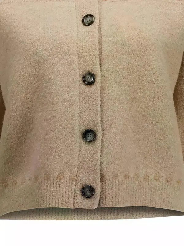 ALLUDE Cardigan With Contrast Stitching