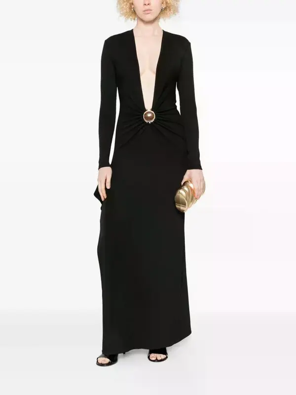 Christopher Esber Stone-embellished Maxi Dress
