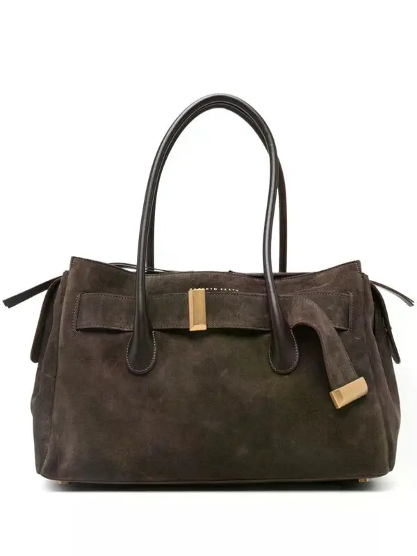 Roberto Festa Suede Shoulder Bag