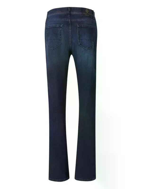 RICHARD J. BROWN Embroidered-pocket Straight Leg Jeans - Blue