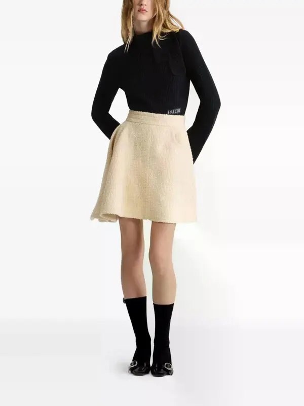 PATOU Scarf-collar Knit Sweater