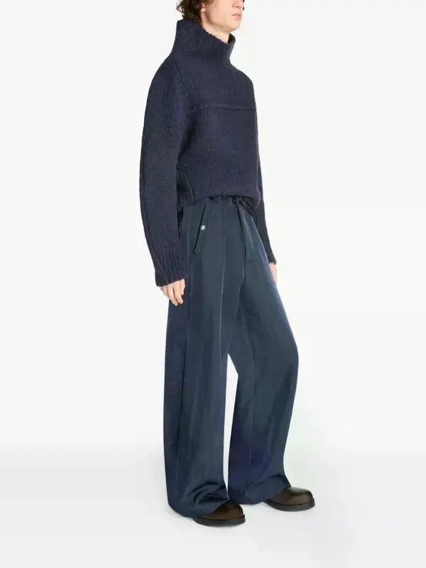 Dries Van Noten Drawstring Side-pocket Trousers