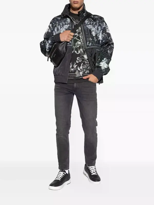 Versace Logo-plaque Jeans - Grey