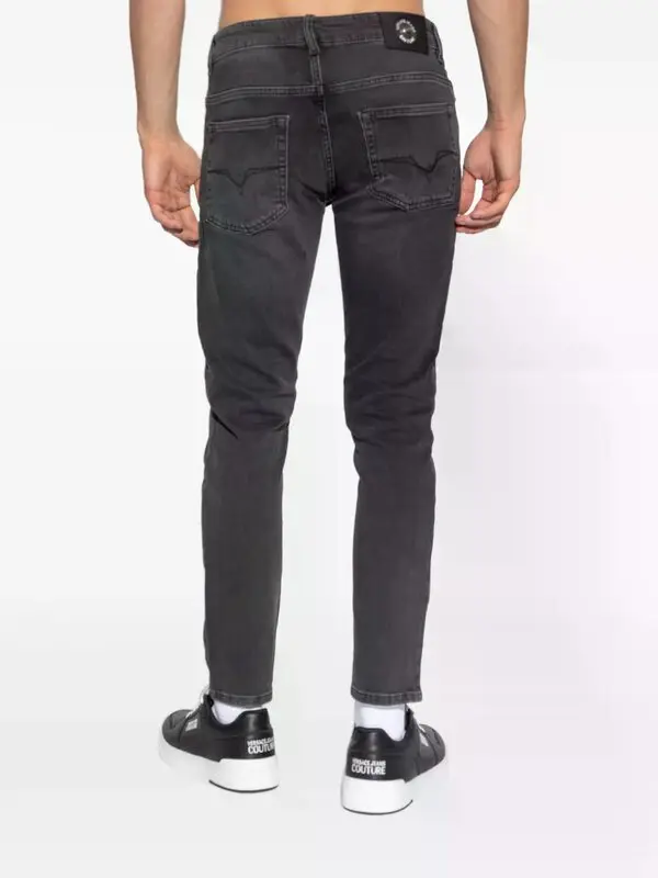 Versace Logo-plaque Jeans - Grey