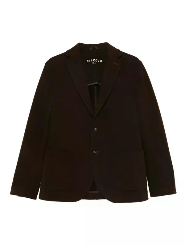 CIRCOLO 1901 Button Patch-pocket Jacket - Brown