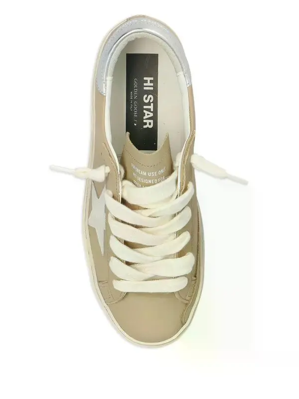 GOLDEN GOOSE Hi Star Leather Sneakers