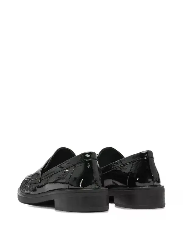 STRATEGIA SHOES Leather Ruffle-detail Loafers
