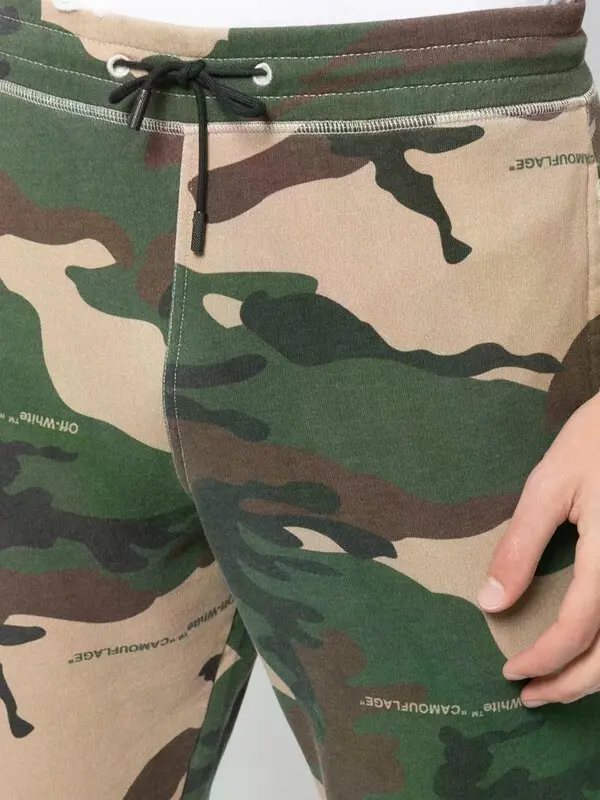 Off-White Camouflage Print Sweatpants