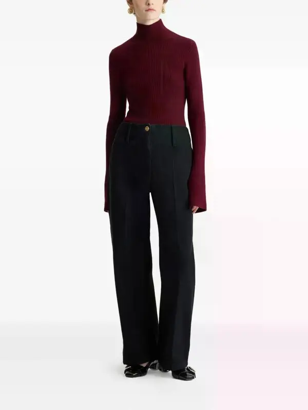 PATOU Ribbed High-neck Jumper - Red
