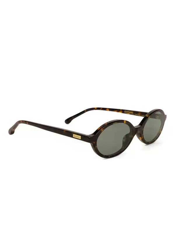 SPORTY & RICH Oval-frame Sunglasses - Brown