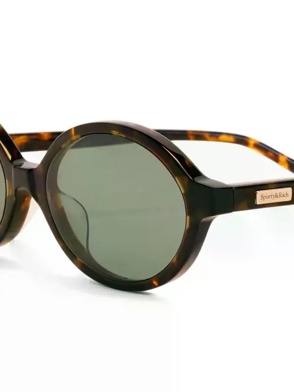 SPORTY & RICH Oval-frame Sunglasses - Brown