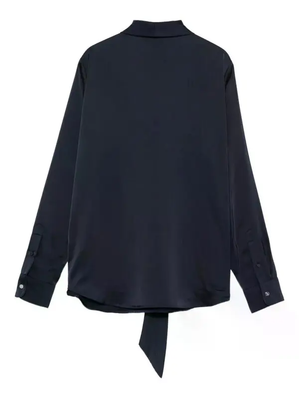 Ralph Lauren Long-sleeve Neck-tie Blouse