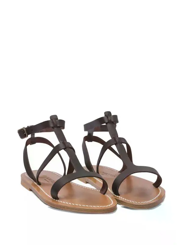 K.JACQUES Buckle-fastening Leather Sandals - Brown