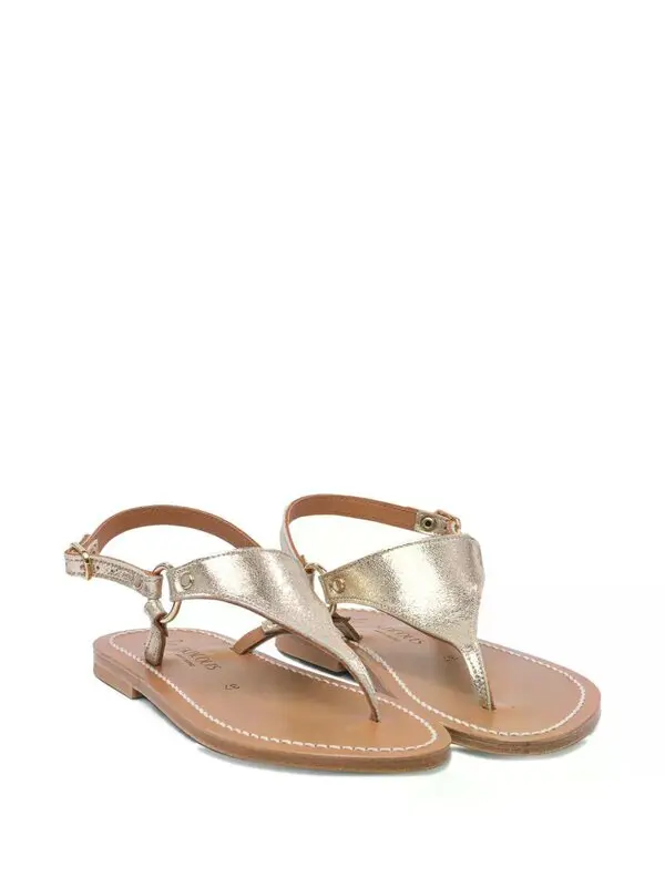 K.JACQUES Leather Thong Sandals