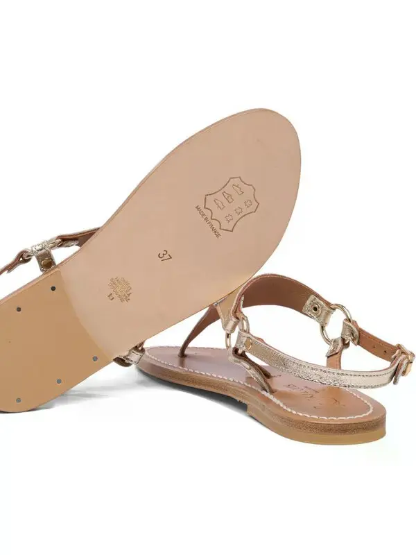 K.JACQUES Leather Thong Sandals