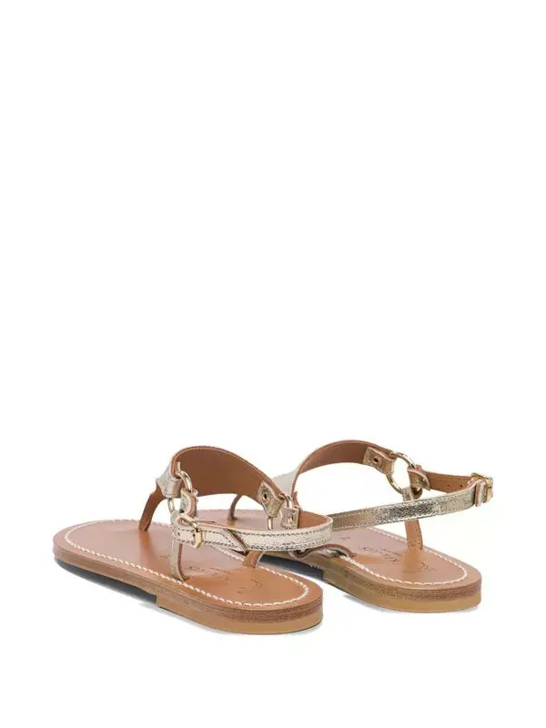 K.JACQUES Leather Thong Sandals