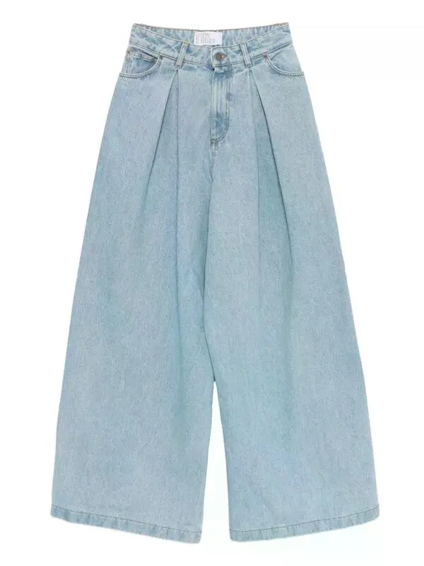 Giuseppe Di Morabito Pleated Wide-leg Jeans
