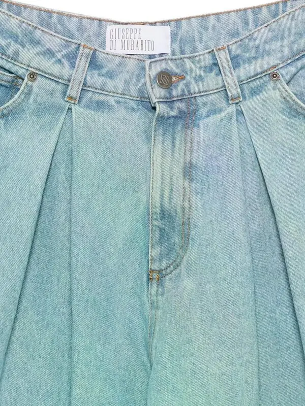 Giuseppe Di Morabito Pleated Wide-leg Jeans