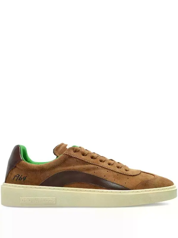 Dsquared2 Suede Low Top Sneakers - Brown