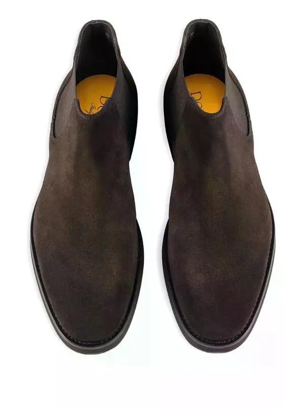 DOUCAL'S Suede Elastic-sided Ankle Boots - Brown