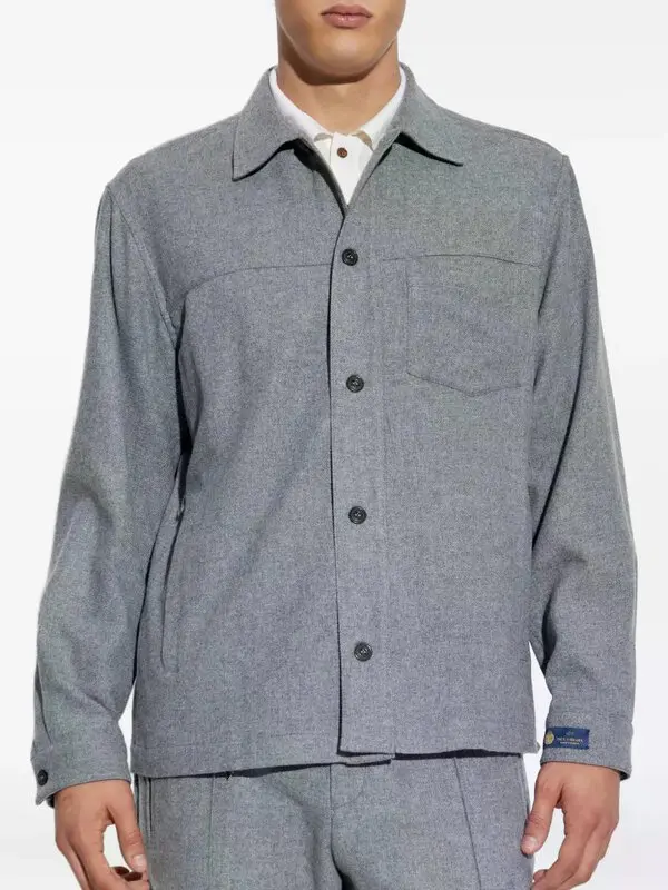 Paul & Shark Button-fastening Patch-pocket Shirt - Grey