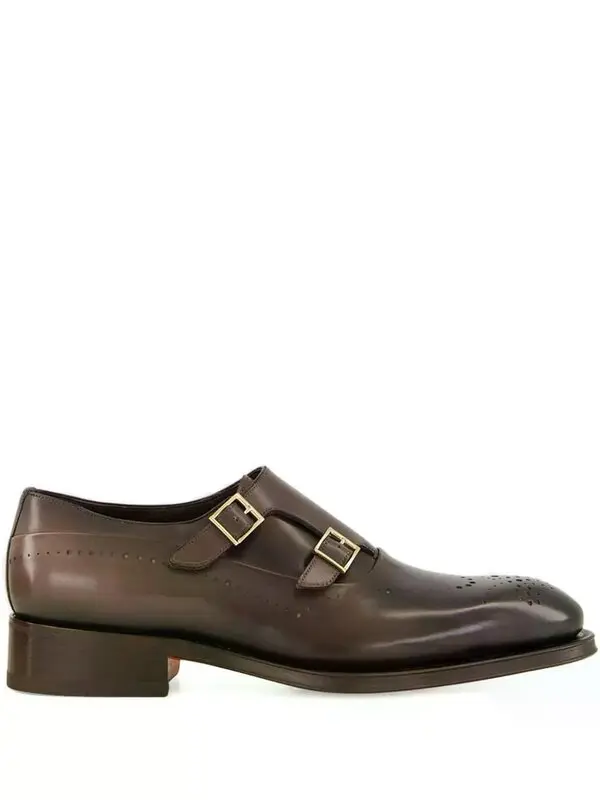 Santoni Double-buckle Monk Shoes
