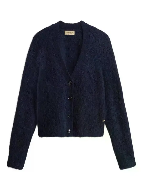Woolrich V-neck Cardigan - Blue