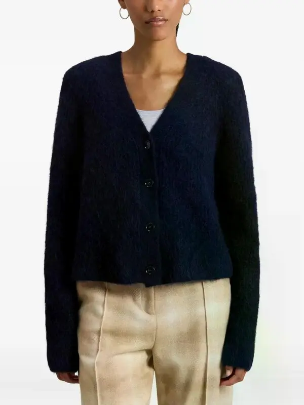 Woolrich V-neck Cardigan - Blue