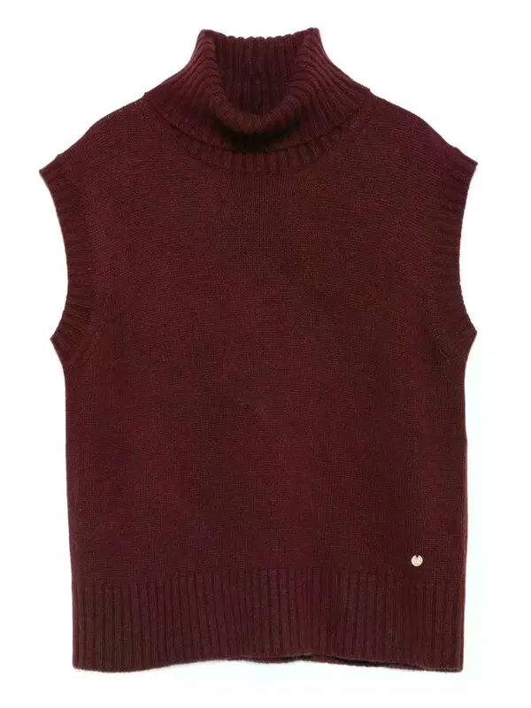 NIU Sleeveless Turtleneck Knit Top