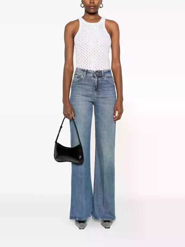 Pinko Embellished Sleeveless Top - White