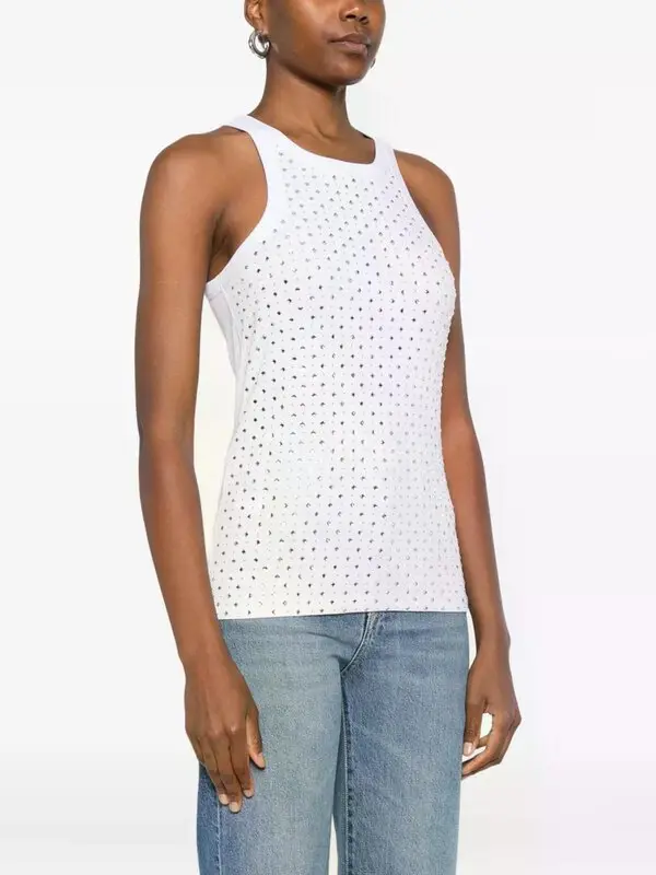 Pinko Embellished Sleeveless Top - White