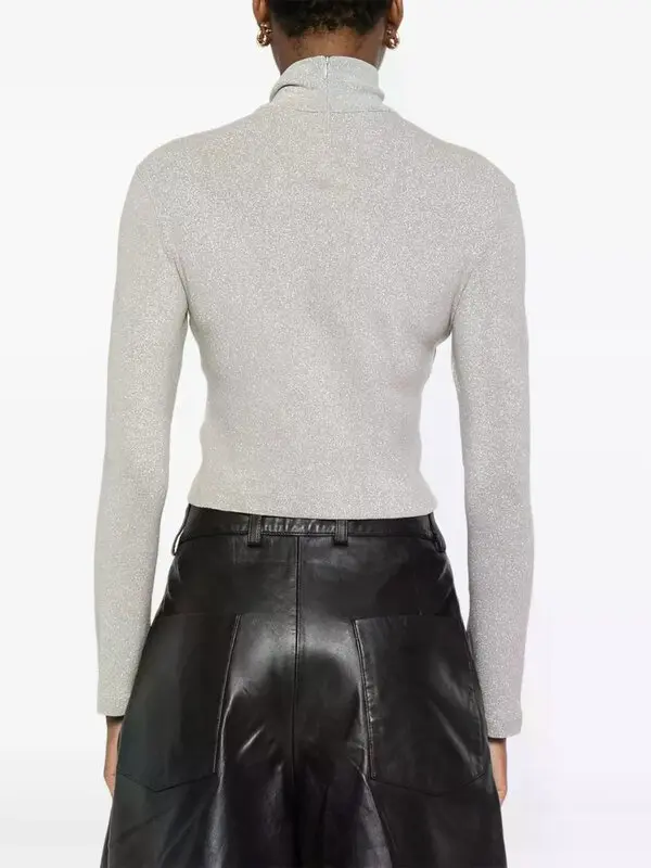 Ralph Lauren Glitter Turtleneck Top