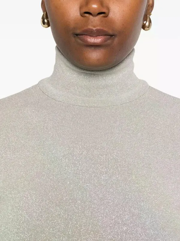 Ralph Lauren Glitter Turtleneck Top
