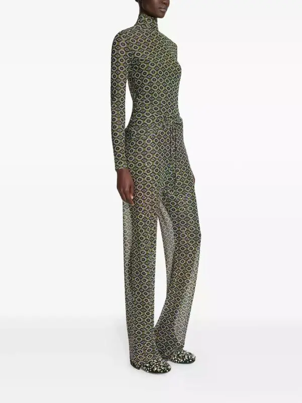 Dries Van Noten Geometric-pattern Trousers