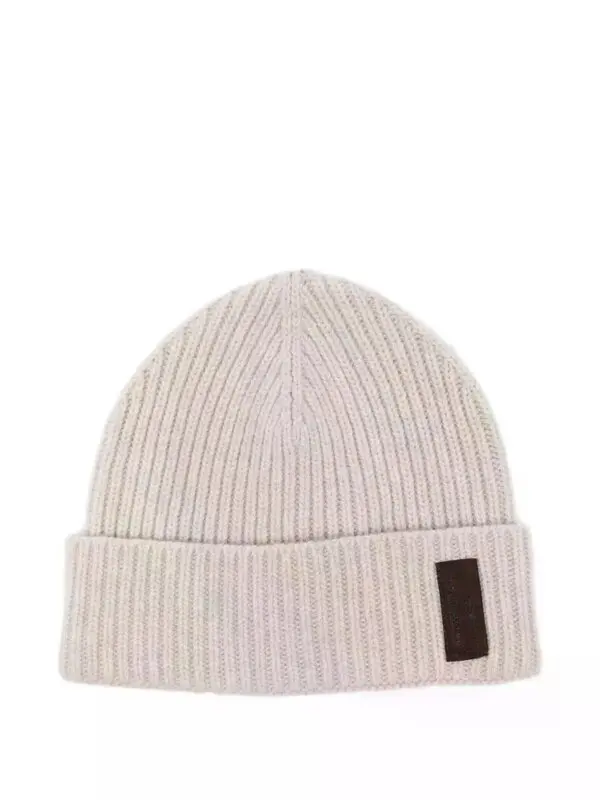 Paul & Shark Ribbed-knit Beanie - Neutrals