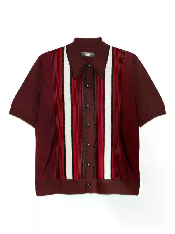 Amiri Embellished Striped Shirt