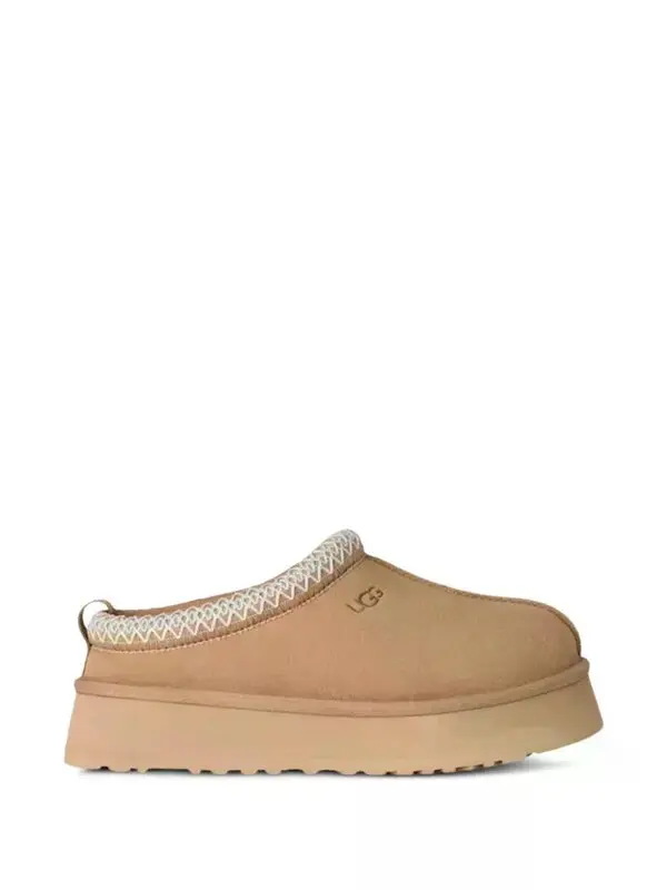 UGG Tazz Ii Suede Braided Trim Platform Slippers