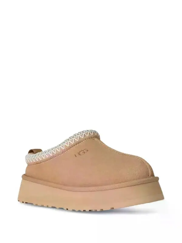 UGG Tazz Ii Suede Braided Trim Platform Slippers
