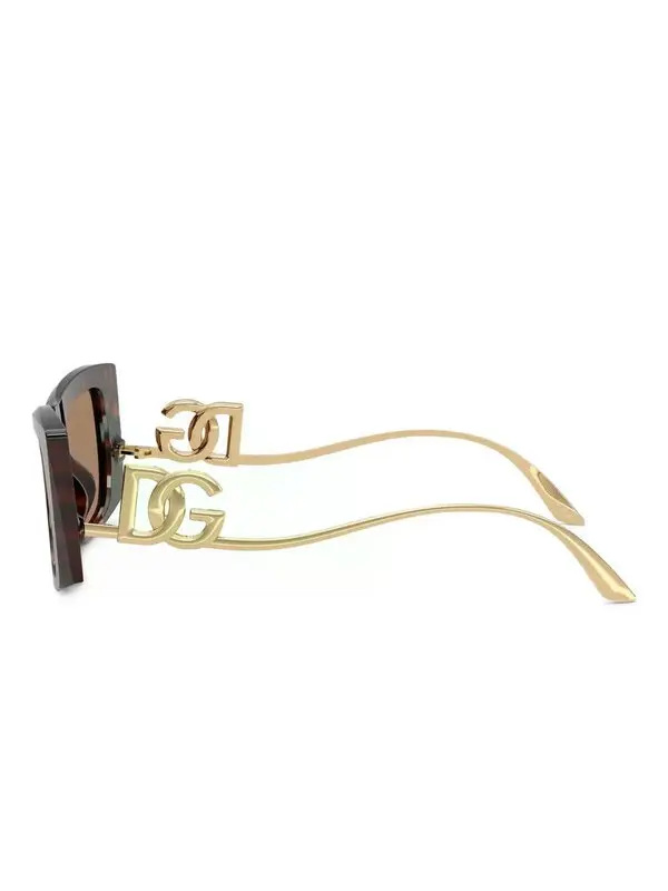 Dolce & Gabbana Tortoiseshell-pattern Square Frame Sunglasses