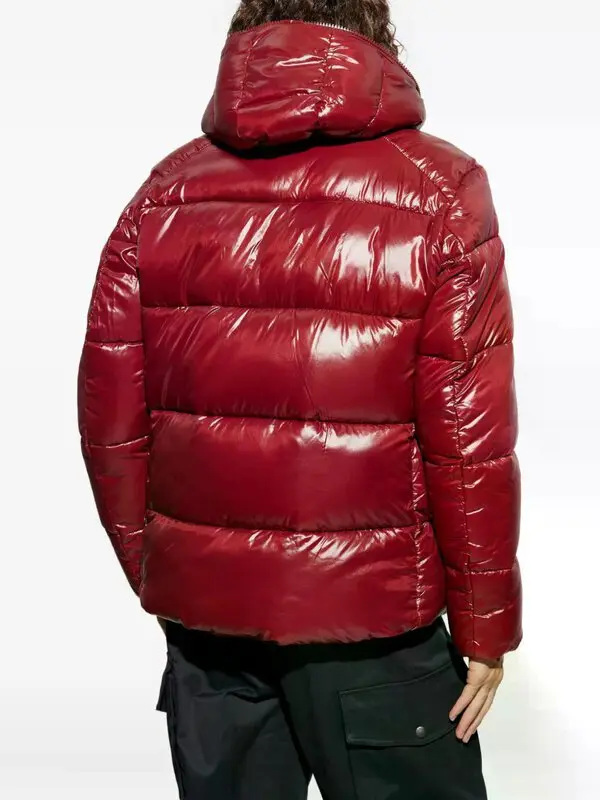 Save The Duck Hooded Puffer Jacket In Red - 36% Off | Editorialist