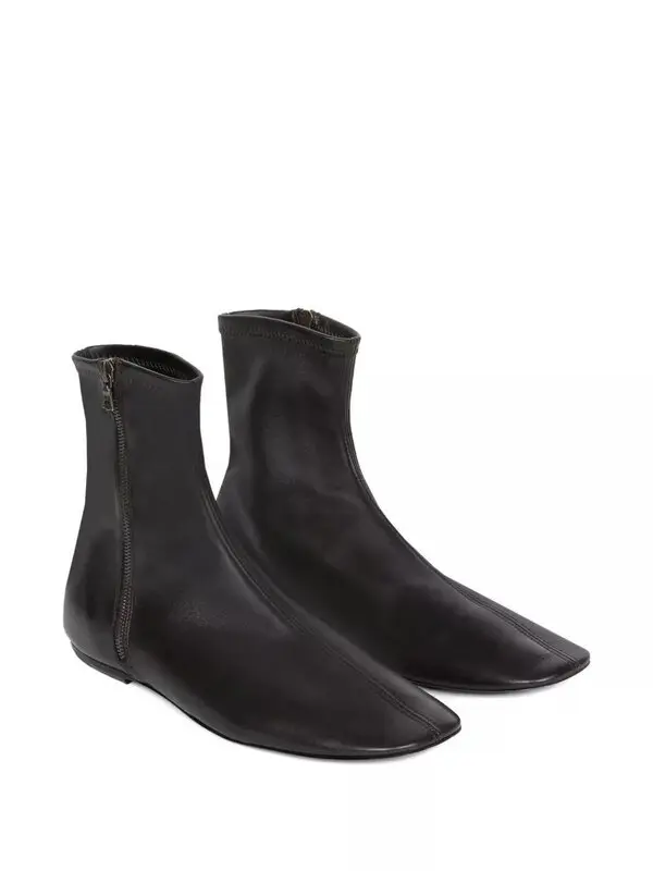 Dries Van Noten Zip-fastening Leather Boots - Black