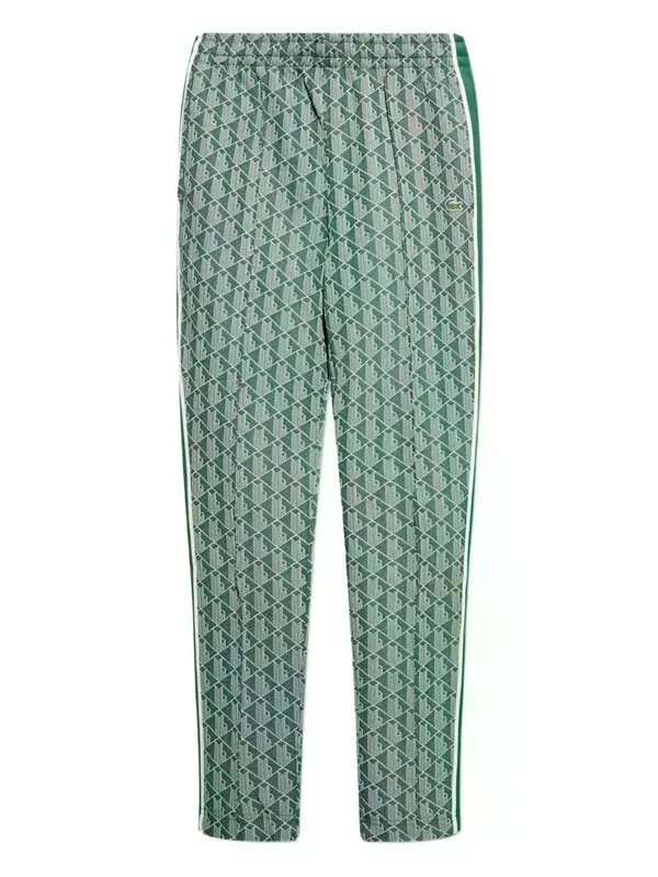 Lacoste Geometric-pattern Side-stripe Trousers