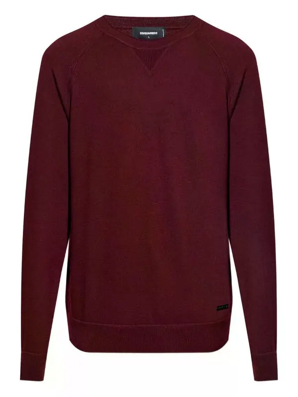 Dsquared2 Raglan-sleeve Crew Neck Sweater - Red