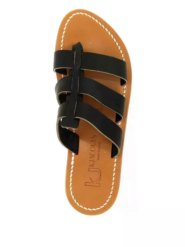 K.JACQUES Dolon Leather Three-strap Sandals