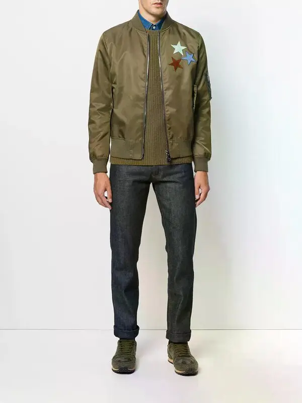 Valentino Garavani Patchwork Bomber Jacket