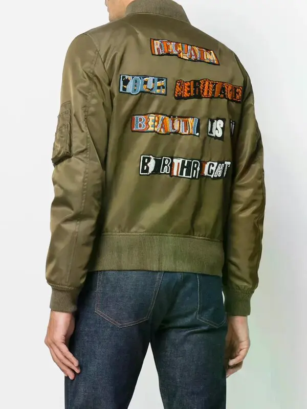 Valentino Garavani Patchwork Bomber Jacket