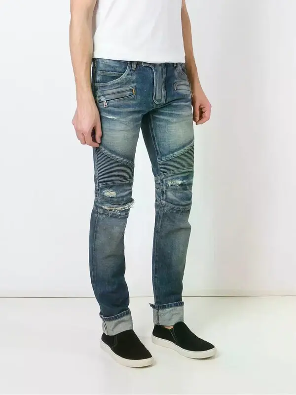 Balmain Biker Jeans - Blue