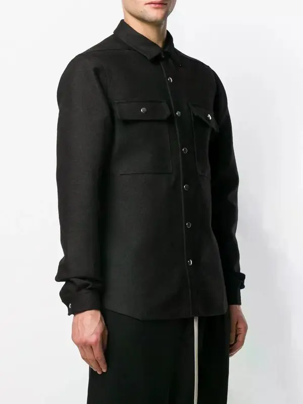 Rick Owens Outer Pointed Collar Shirt