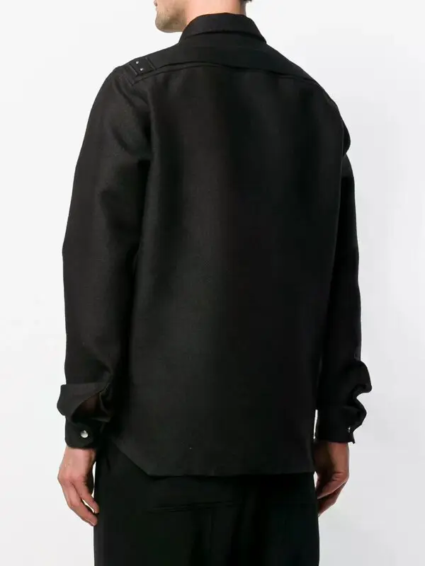 Rick Owens Outer Pointed Collar Shirt