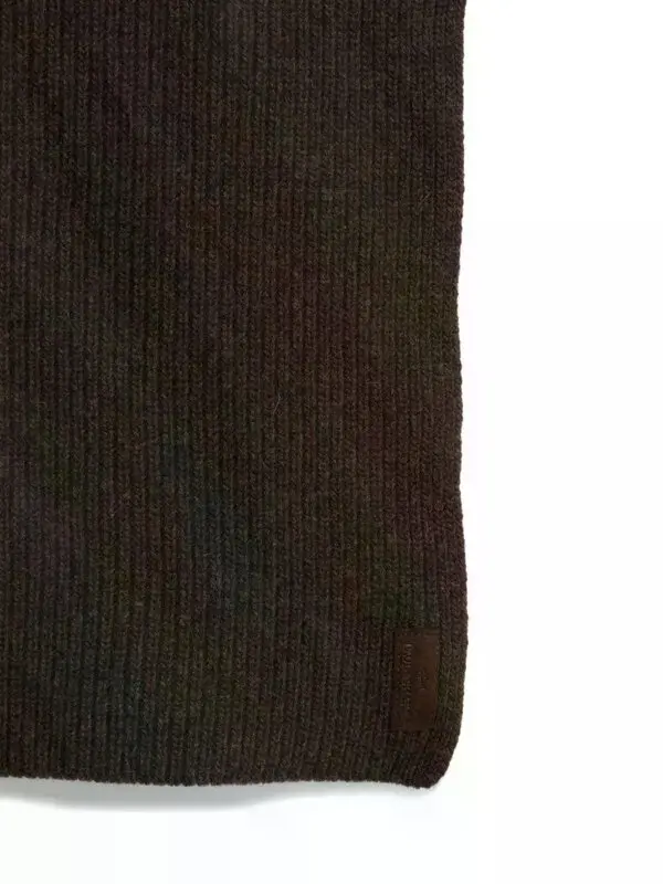 Paul & Shark Ribbed Scarf - Brown